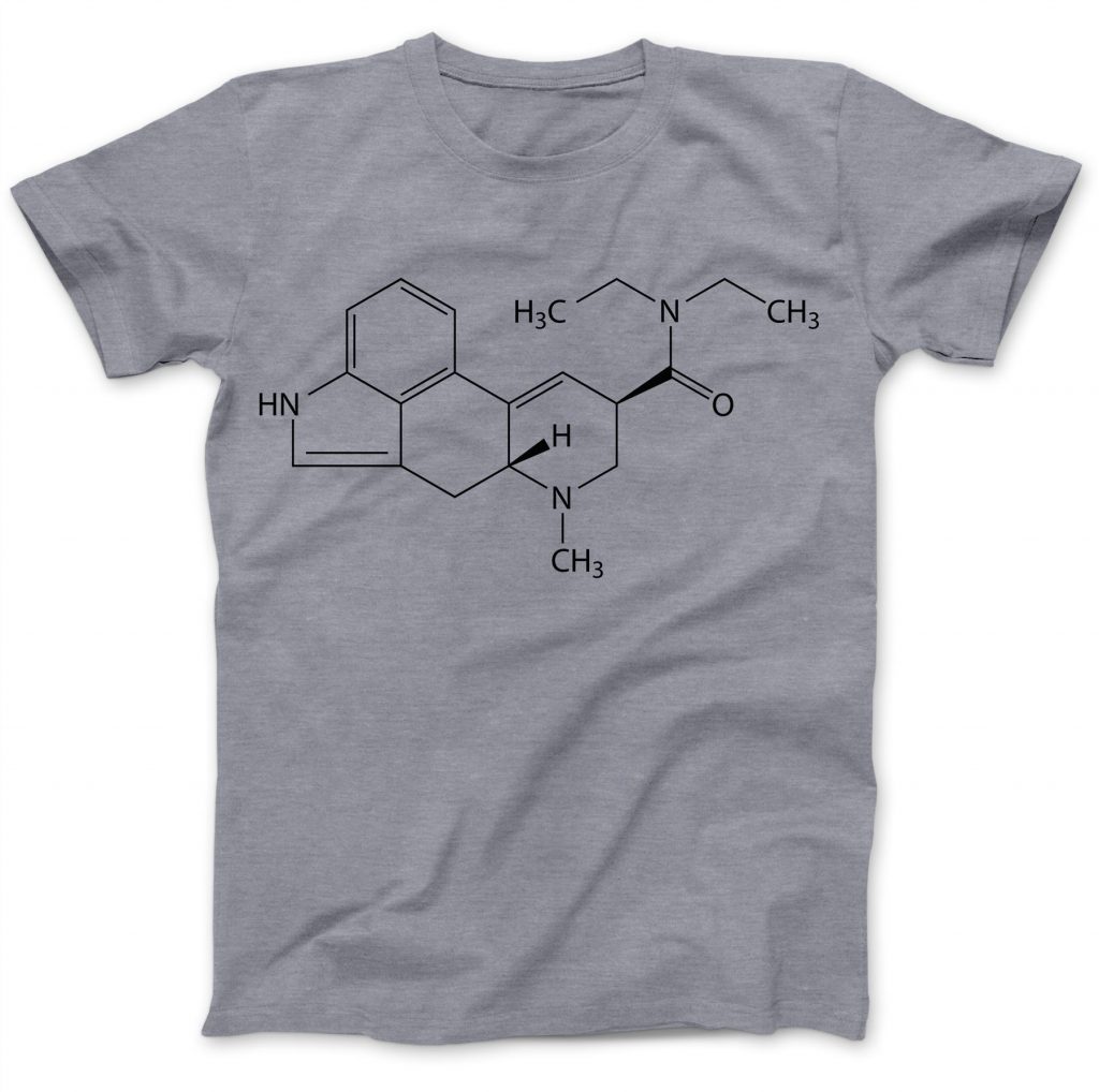 LSD Molecule Acid Psychedelics T-Shirt - King of Cocaine